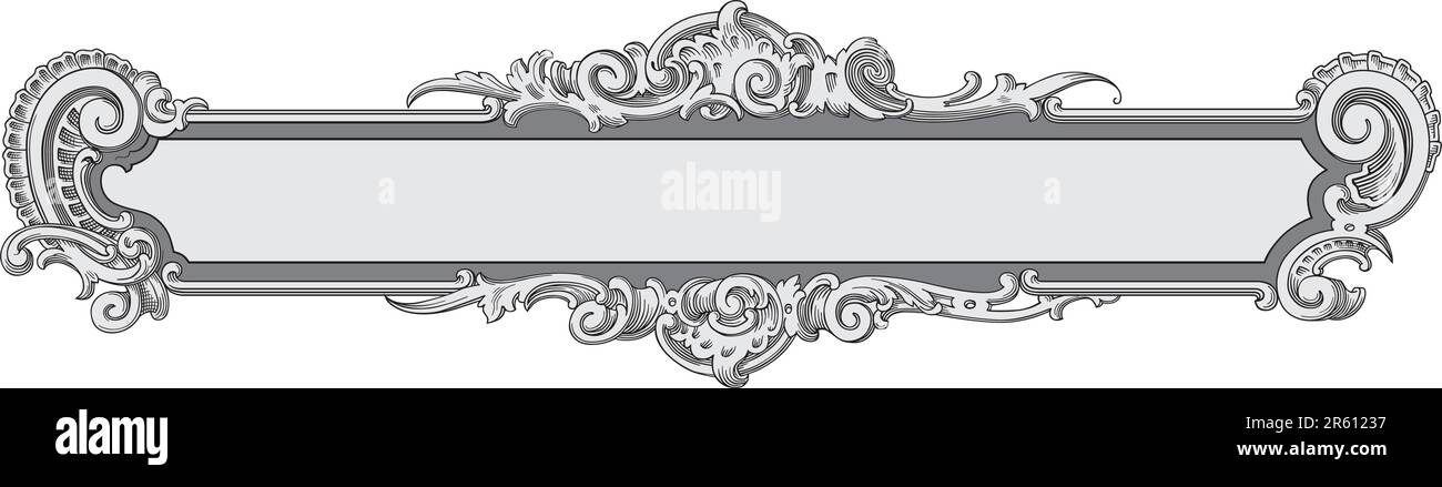 Ornate banner vector Stock Vector Image & Art - Alamy