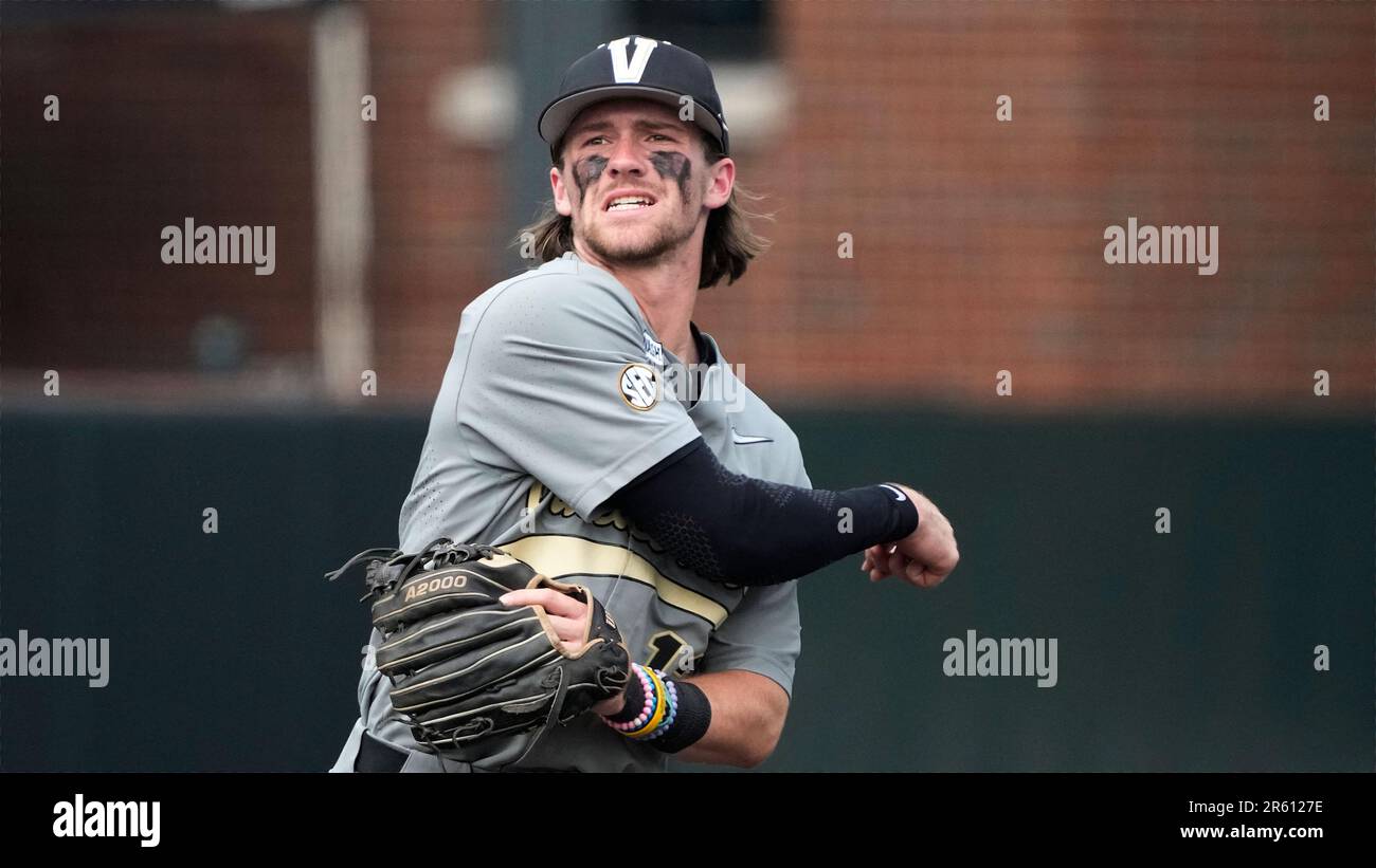 Vanderbilt infielder Jonathan Vastine plays against Xavier during an ...