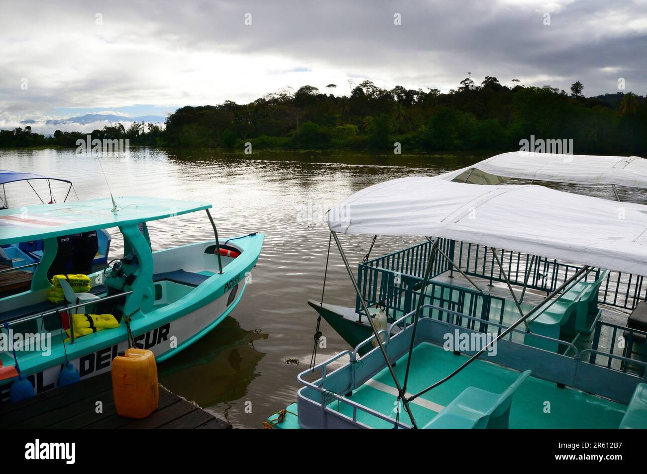 The locality of Sierpe, river entrance to the Corcovado National Park ...