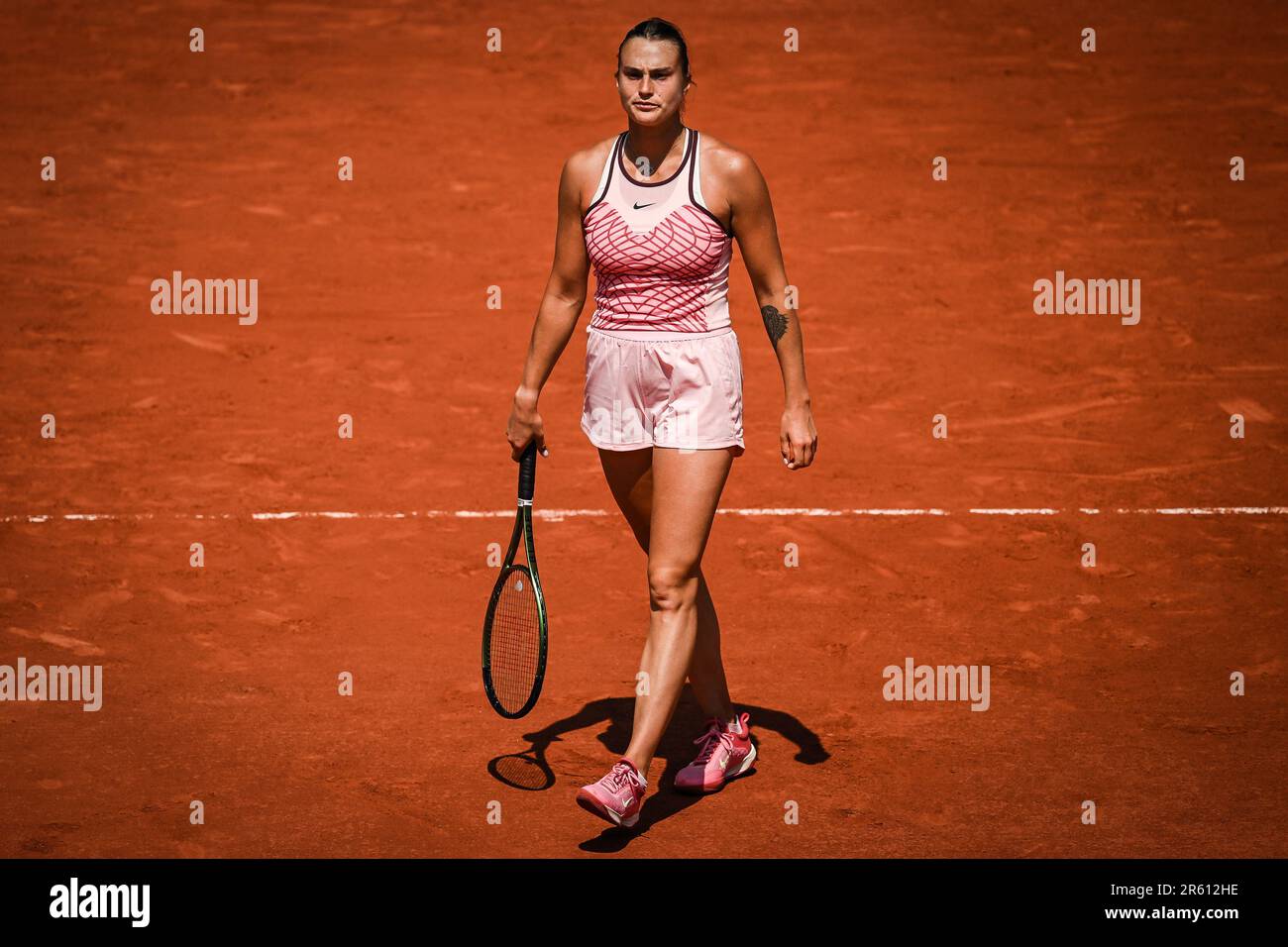 Aryna SABALENKA of Belarus during the tenth day of Roland-Garros 2023 ...