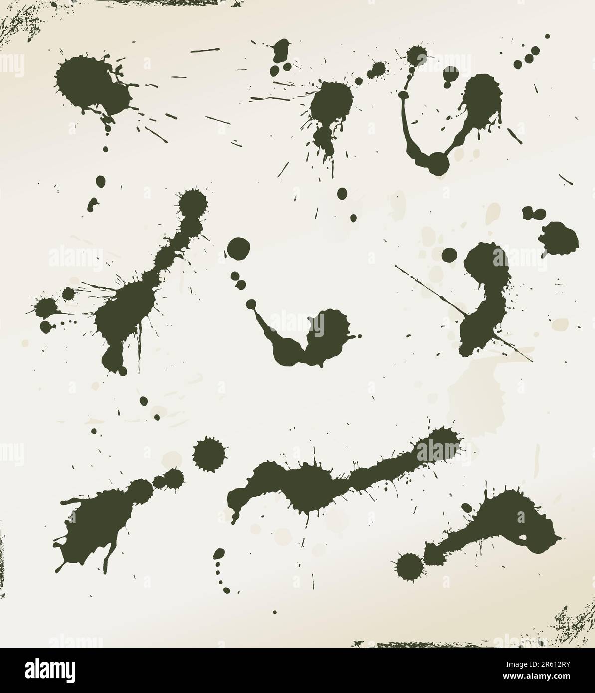 splash collection for abstract design - vector illustration Stock ...