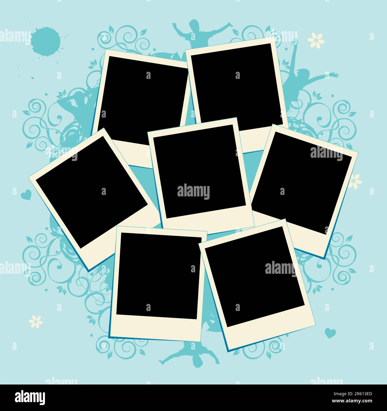 Collage of photos. Template. Insert your picture into frame Stock ...