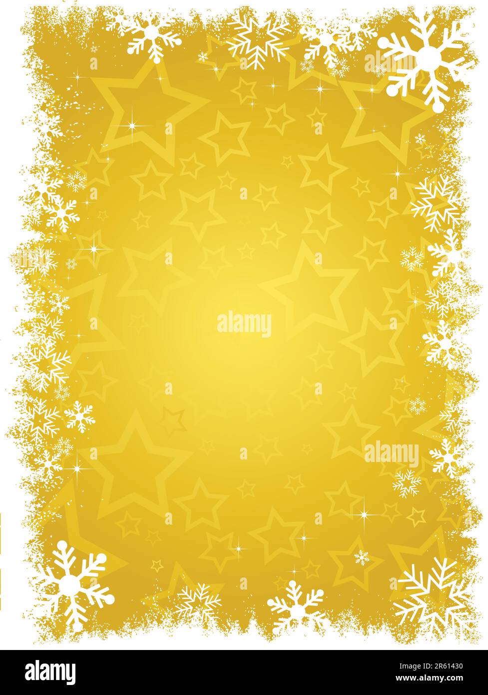 Starry background with snowflake border Stock Vector Image & Art - Alamy