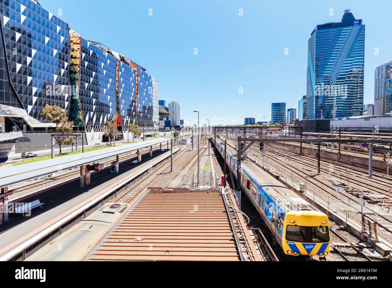 Southern Cross Station Views in Melbourne Australia Stock Photo - Alamy