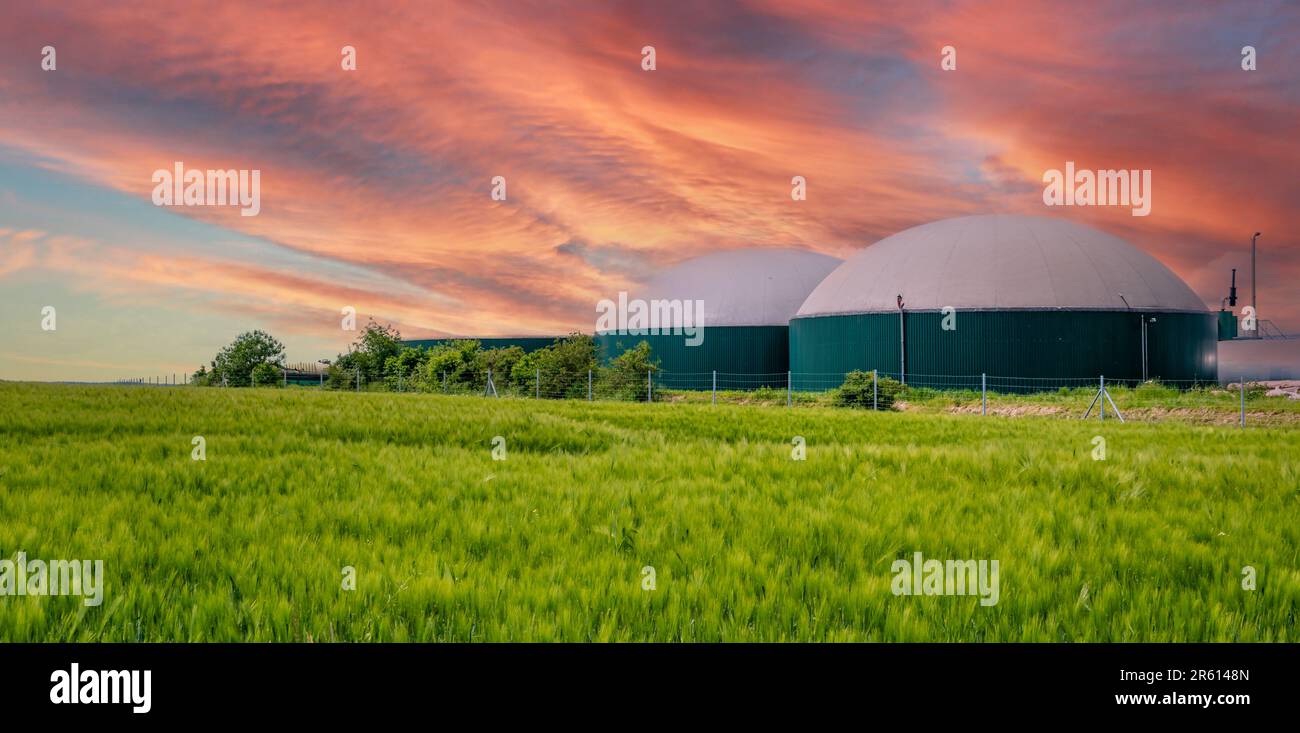 biogas production, biogas plant, bio power Stock Photo - Alamy