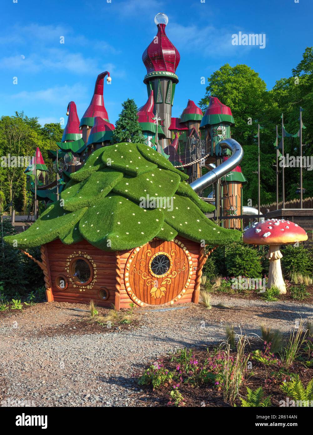 Daytime views of Lillidorei play village at the Alnwick Garden in ...