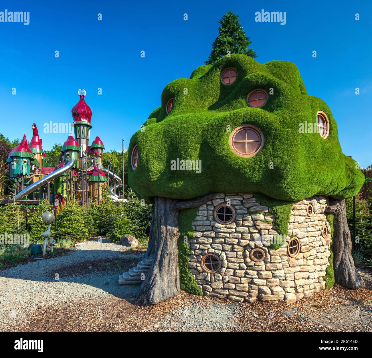 Daytime views of Lillidorei play village at the Alnwick Garden in ...