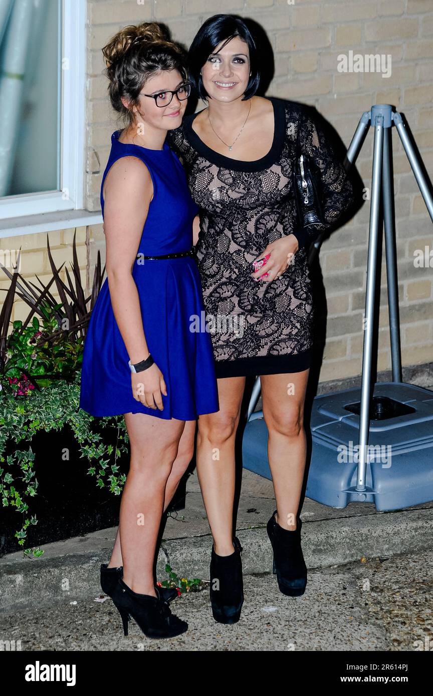 Kym Marsh and daughter Emilie Mae Cunliffe leaves X factor at Fountain ...