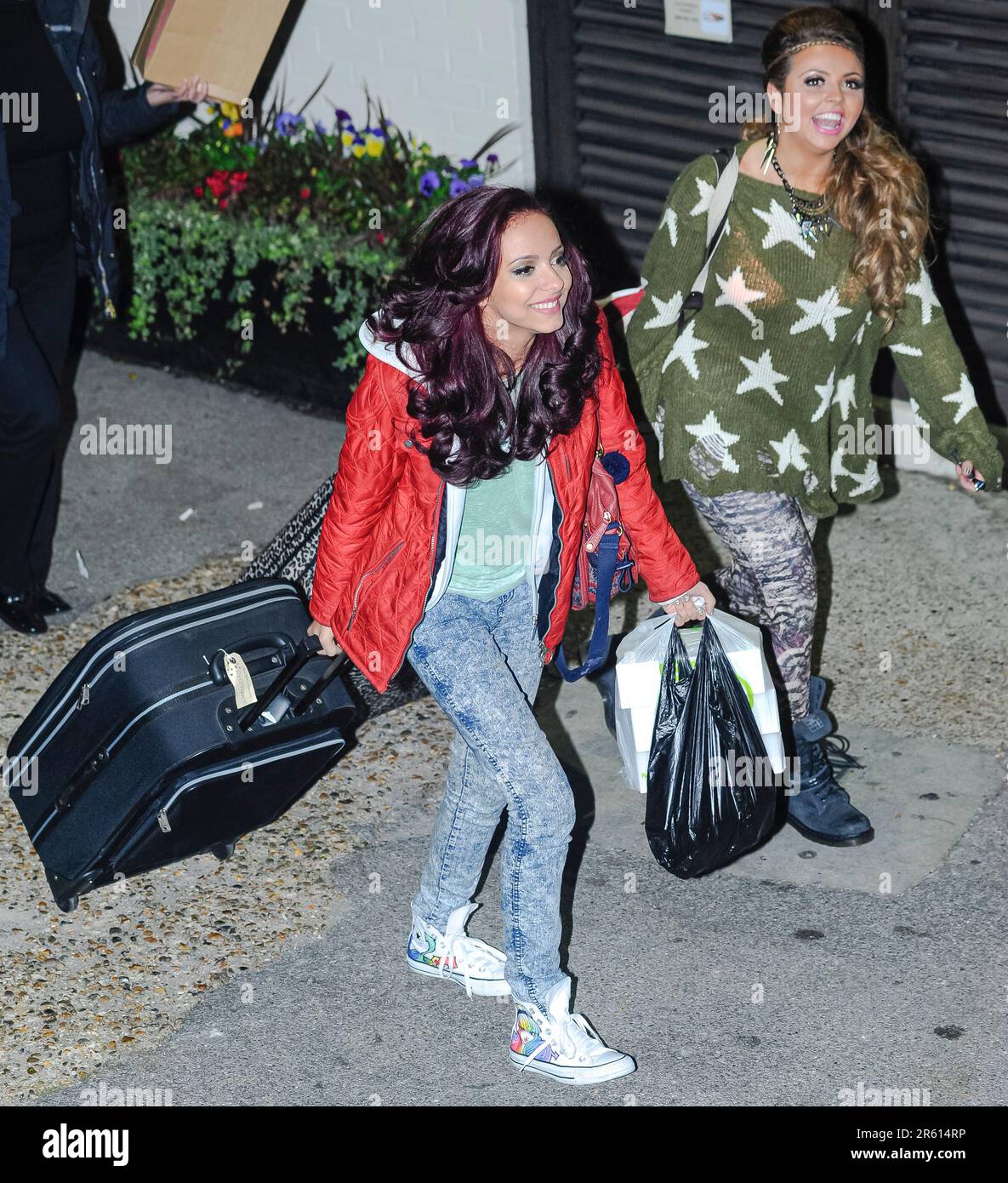 Jade Thirlwall and Jesy Nelson leaves X factor at Fountain studios in ...