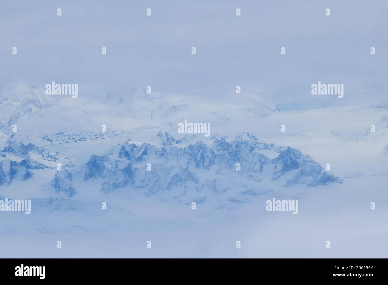 Behold aerial view snowy landscape hi-res stock photography and images ...