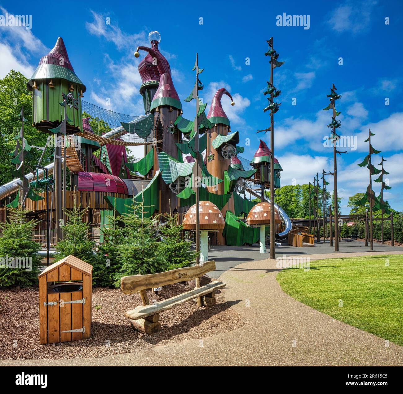 Daytime views of Lillidorei play village at the Alnwick Garden in ...