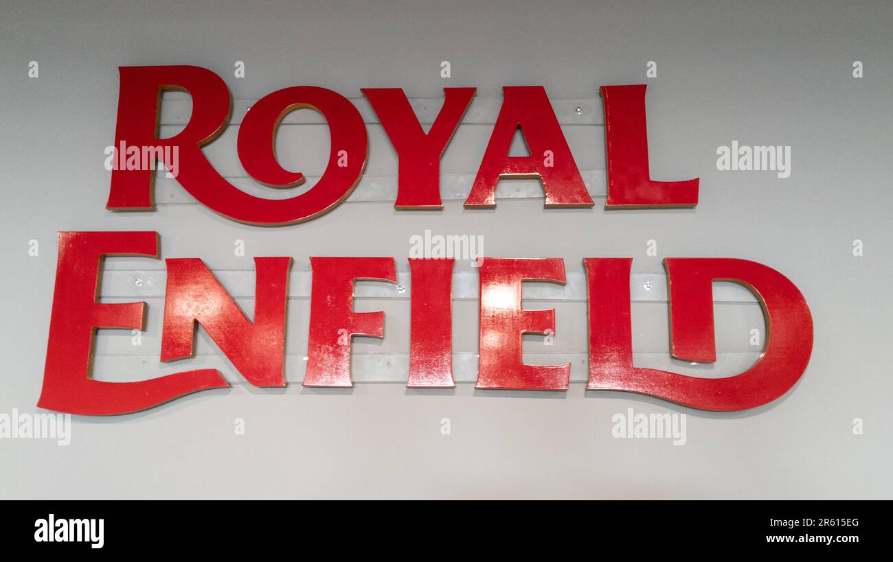 Bordeaux , Aquitaine France - 05 29 2023 : Royal Enfield motorcycle ...