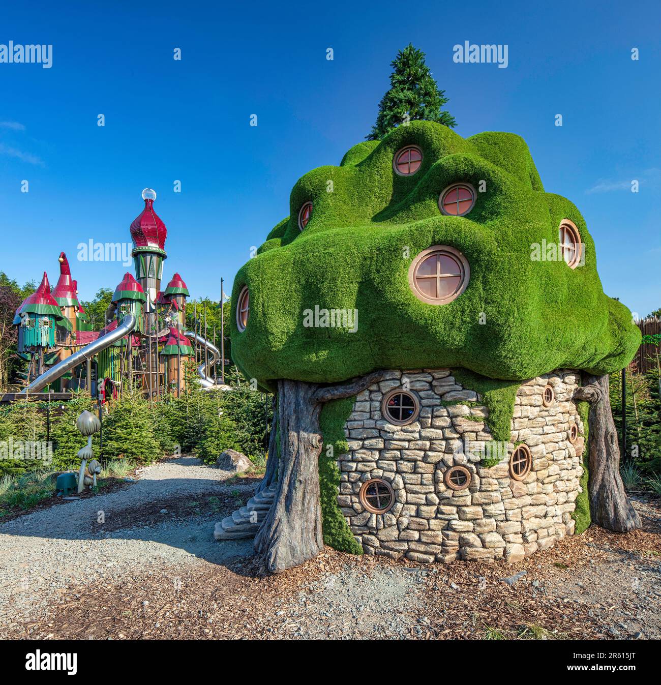 Daytime views of Lillidorei play village at the Alnwick Garden in ...