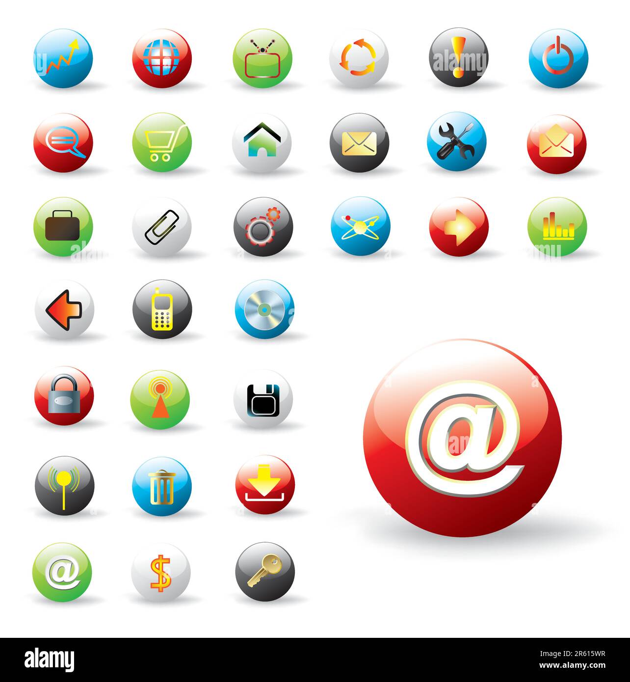 set of colorful vector web buttons - more in my portfolio Stock Vector ...