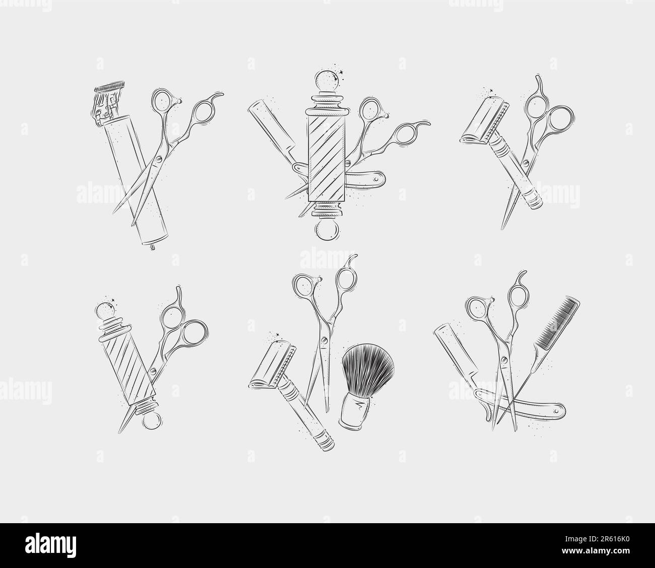 Barber pole drawing hi-res stock photography and images - Alamy