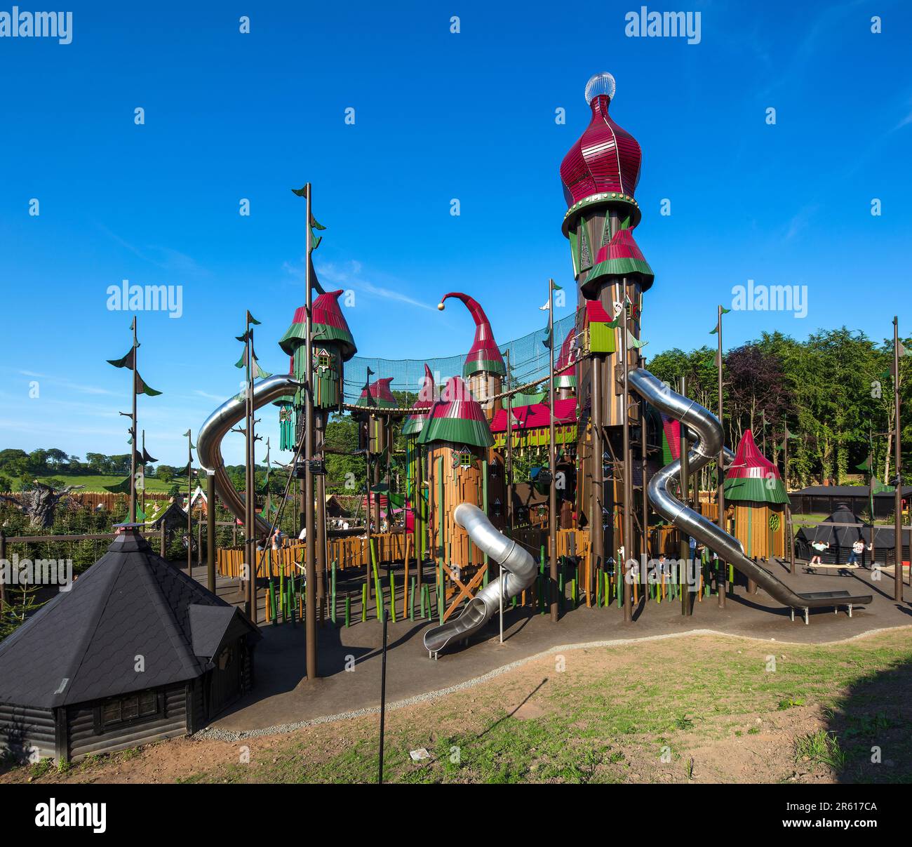 Daytime views of Lillidorei play village at the Alnwick Garden in ...