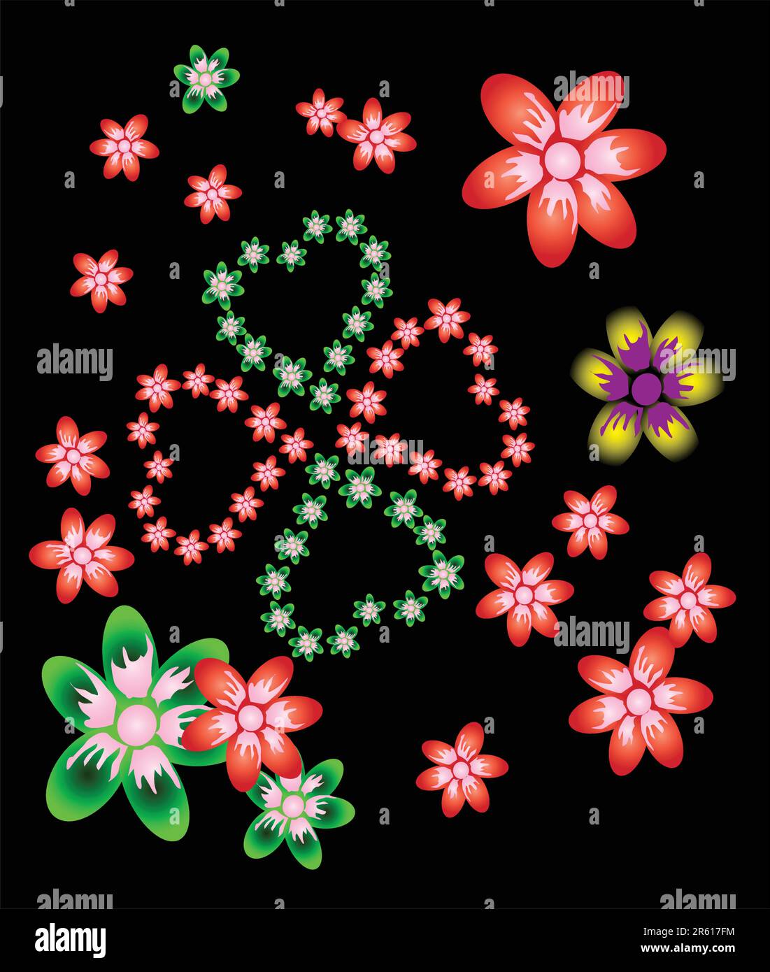 seamless flower design Stock Vector Image & Art - Alamy