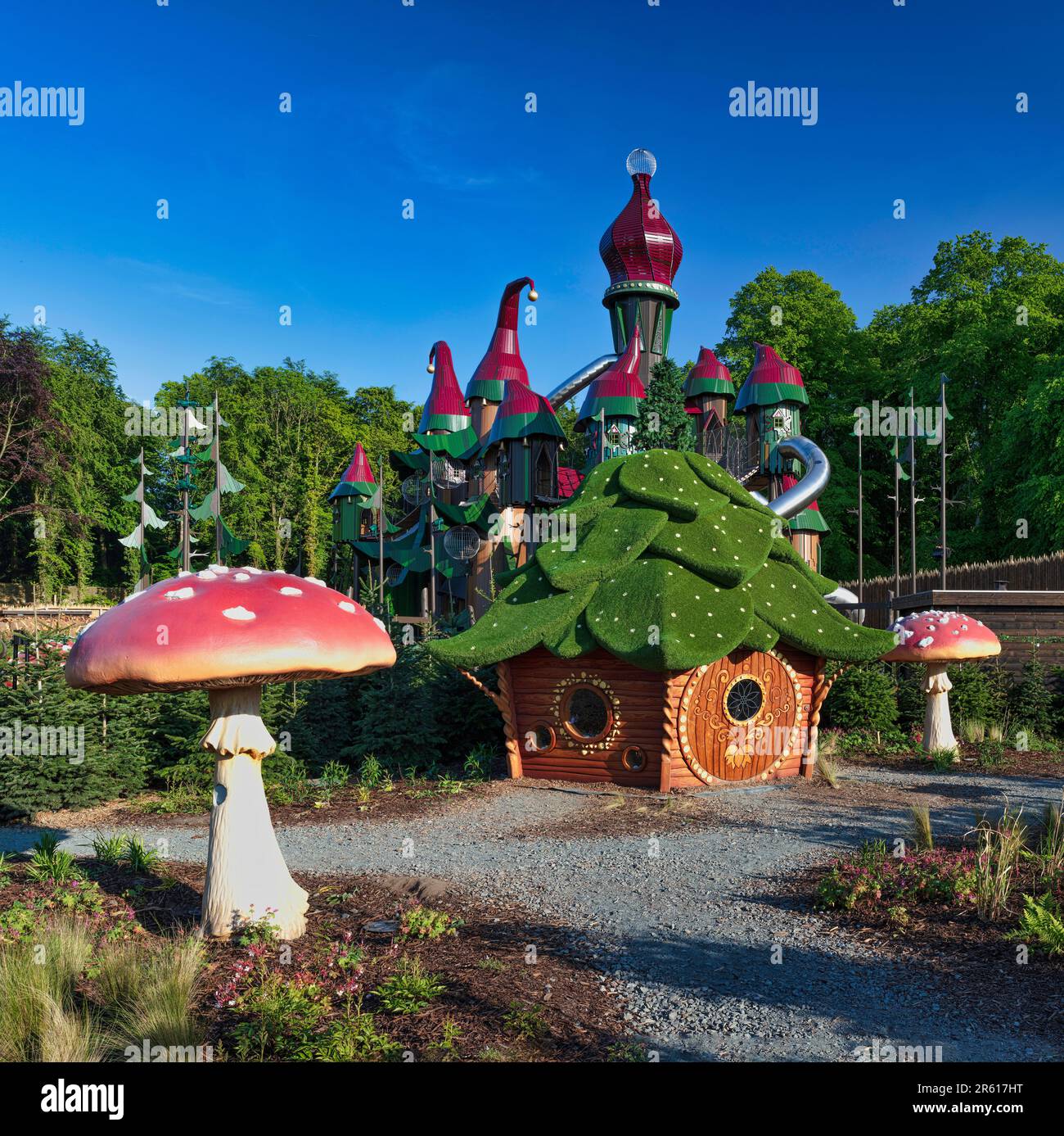 Daytime views of Lillidorei play village at the Alnwick Garden in ...