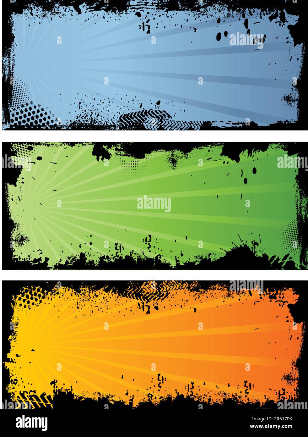 Detailed grunge borders Stock Vector Image & Art - Alamy
