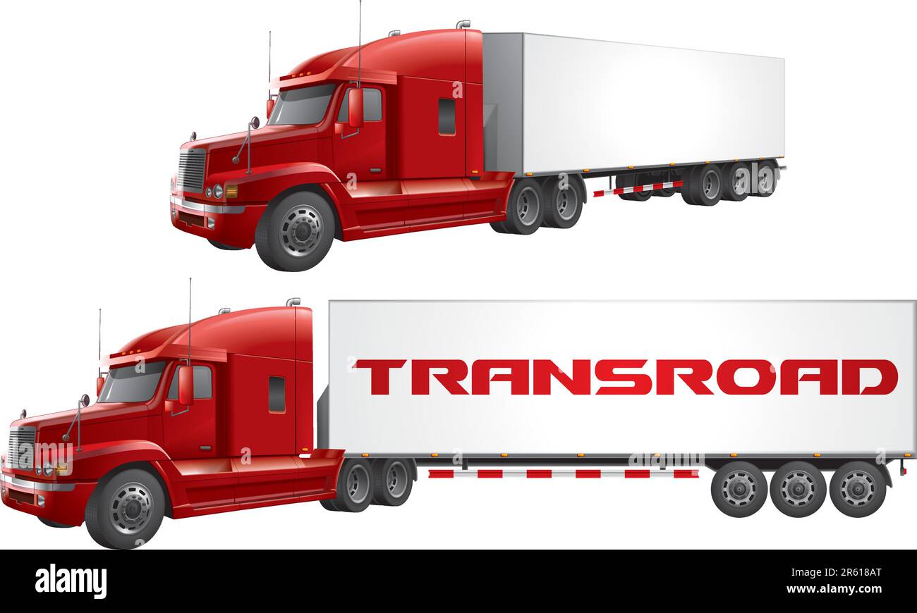 Haulage wagon Stock Vector Images - Alamy