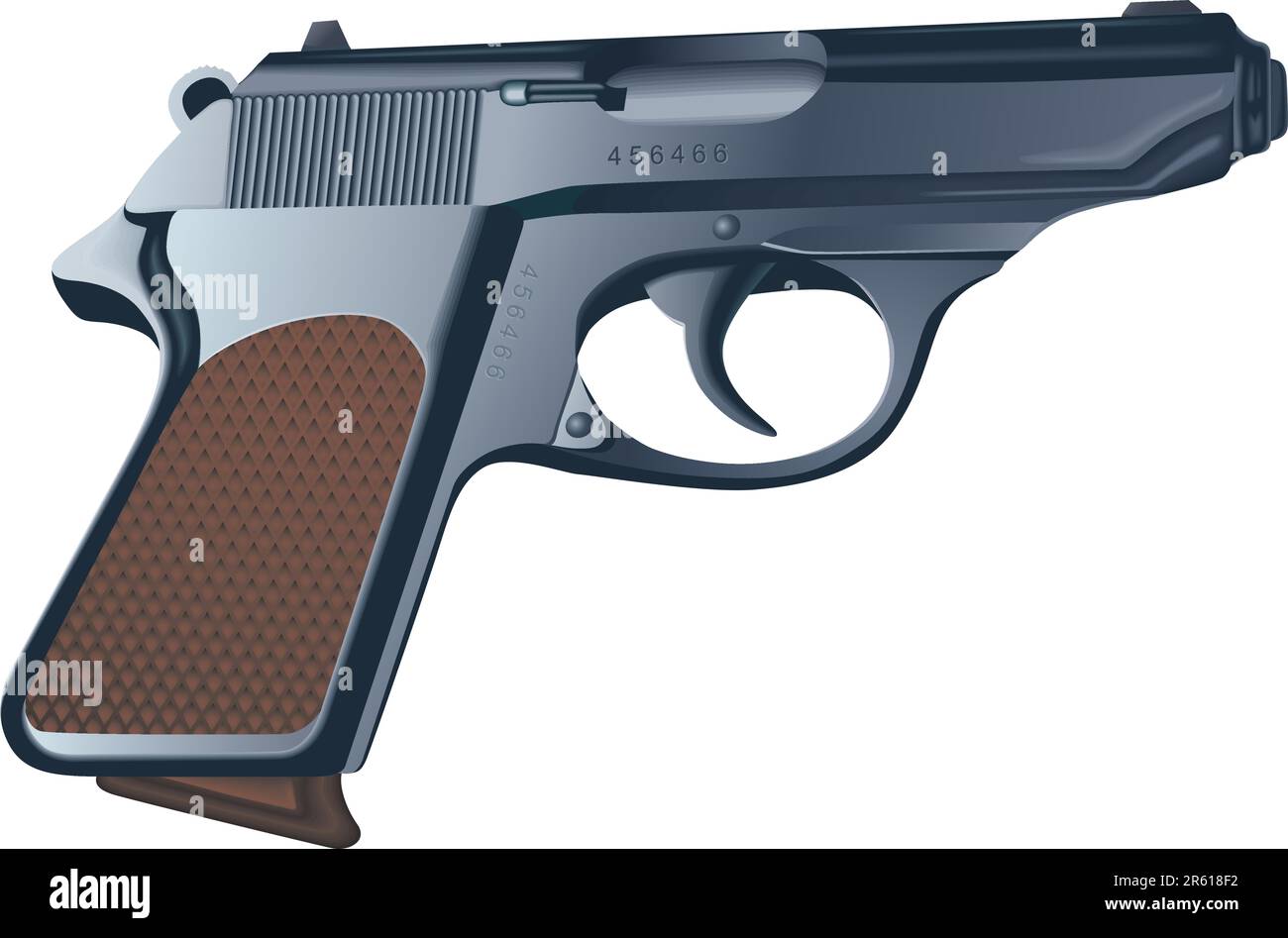 Pistol vector hi-res stock photography and images - Alamy