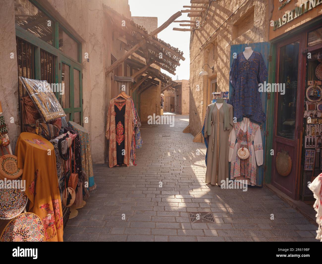 20 March 2023, Dubai, UAE: Al Seef old town village in Dubai ...