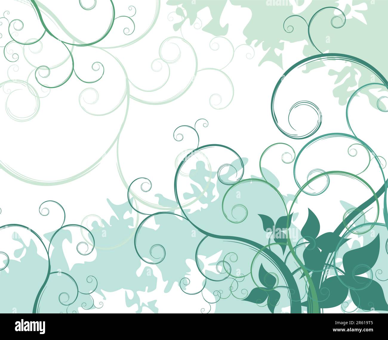 floral abstract vector composition Stock Vector Image & Art - Alamy