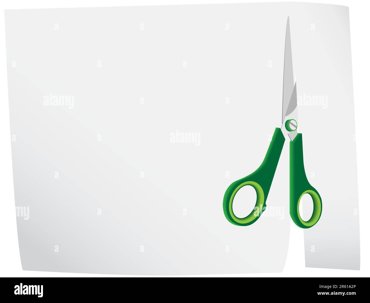 Scissors cut a background from a paper in a vector Stock Vector Image ...