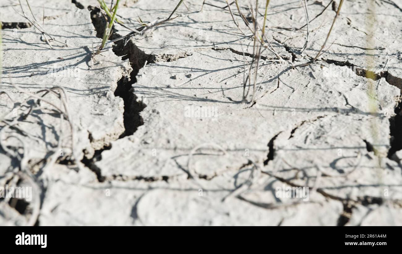 Cracked Dry Ground. Drought Problem Stock Photo - Alamy