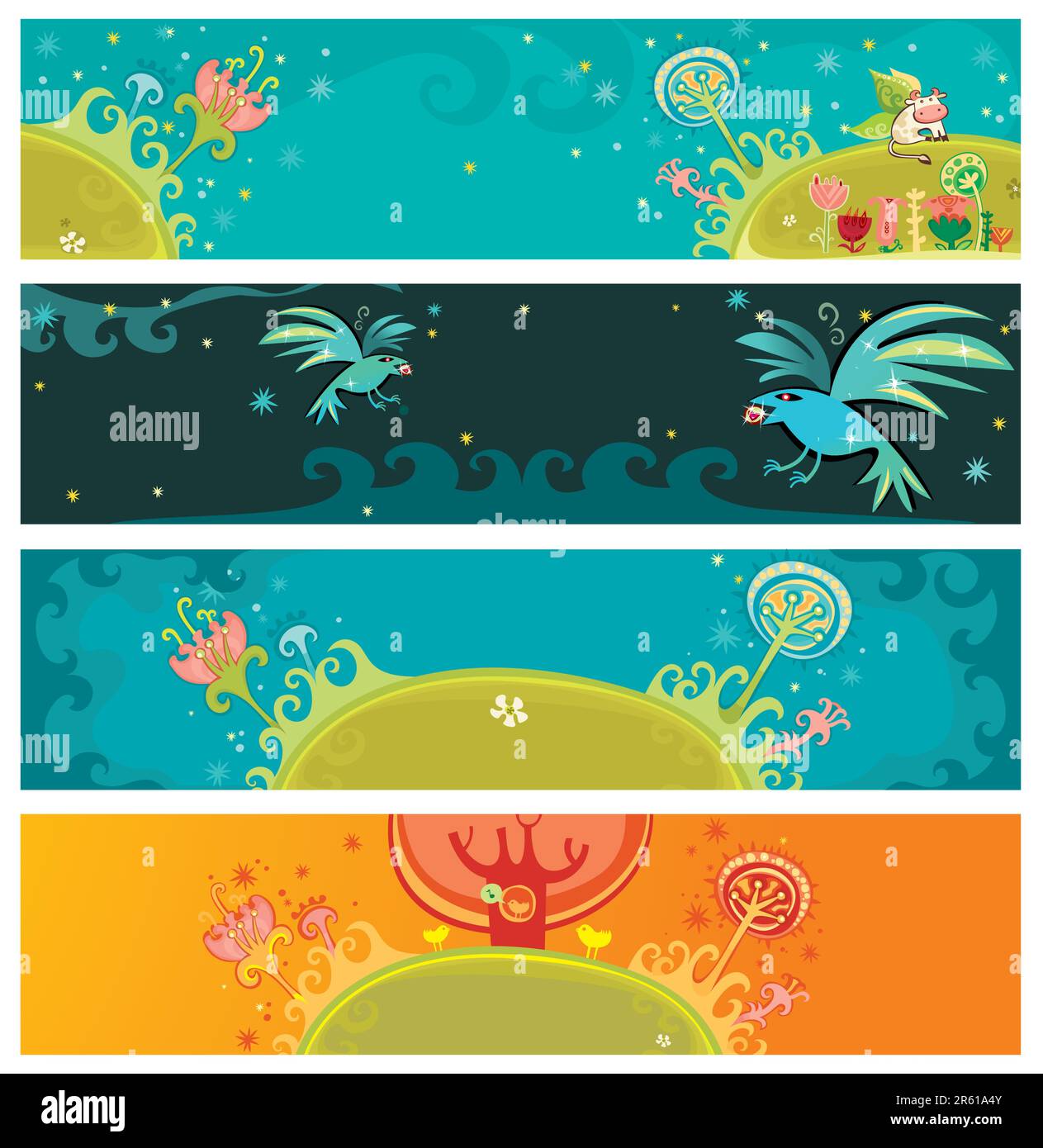 Bull garden Stock Vector Images - Alamy