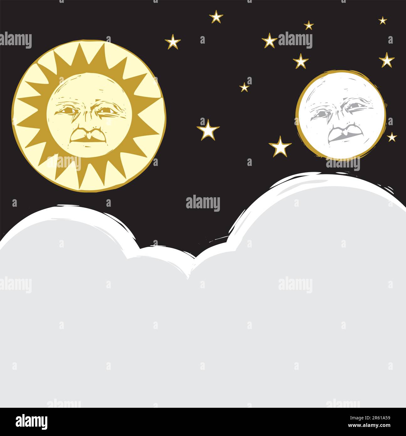 Moon and sun together hi-res stock photography and images - Alamy
