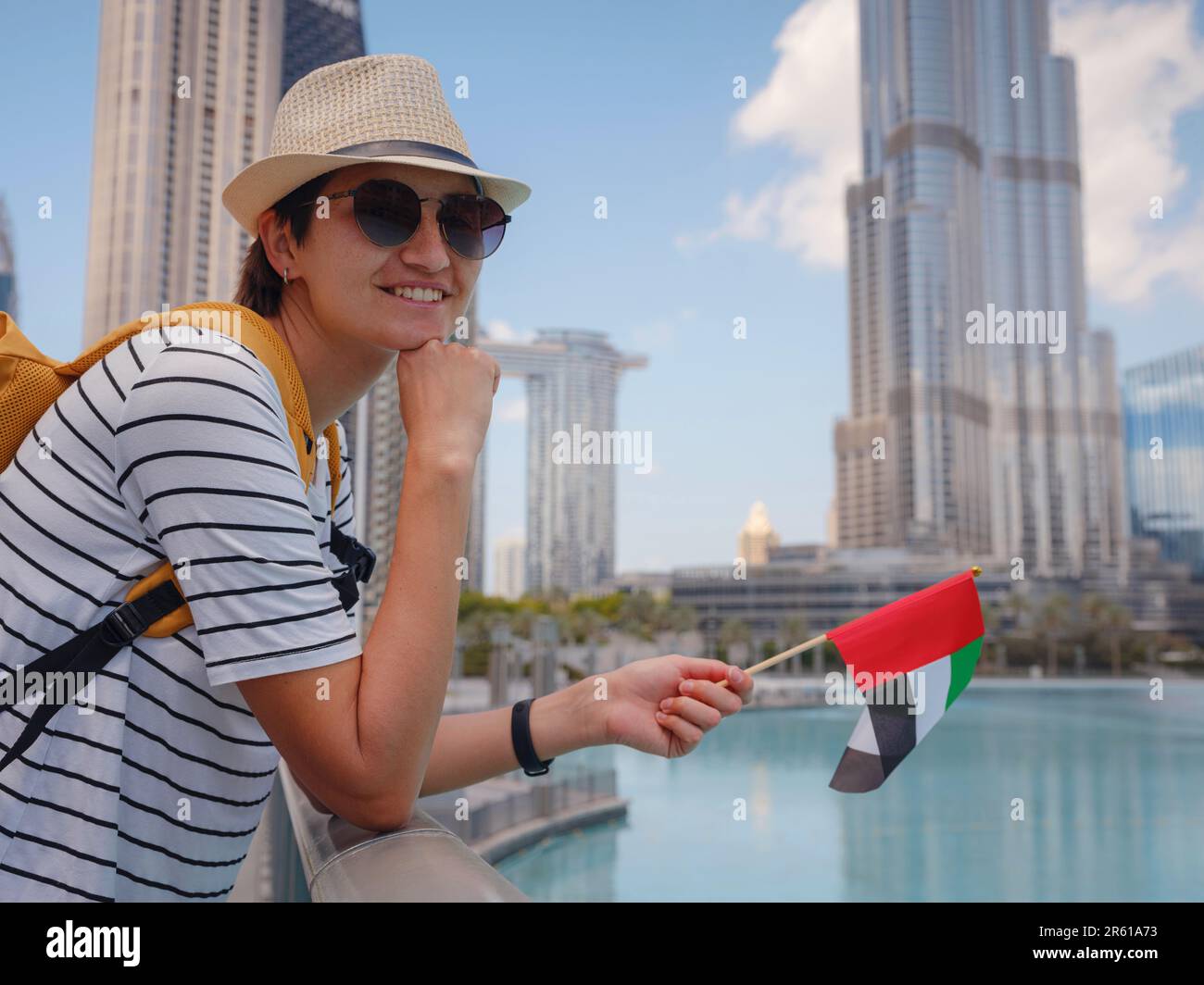 Uae flag on old vintage hi-res stock photography and images - Alamy