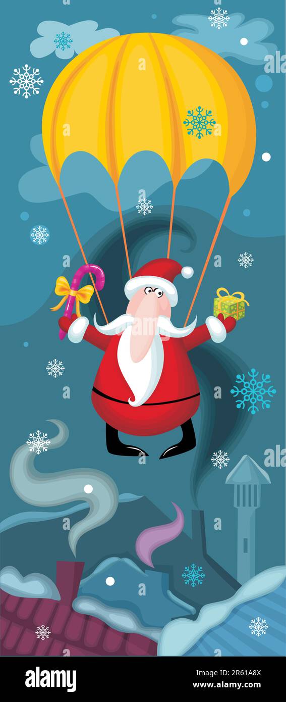 vector illustration of a santa Stock Vector Image & Art - Alamy