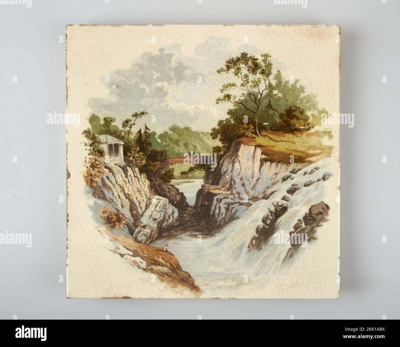 Antique 1890s Lea and Boulton Scottish pottery tile Stock Photo - Alamy