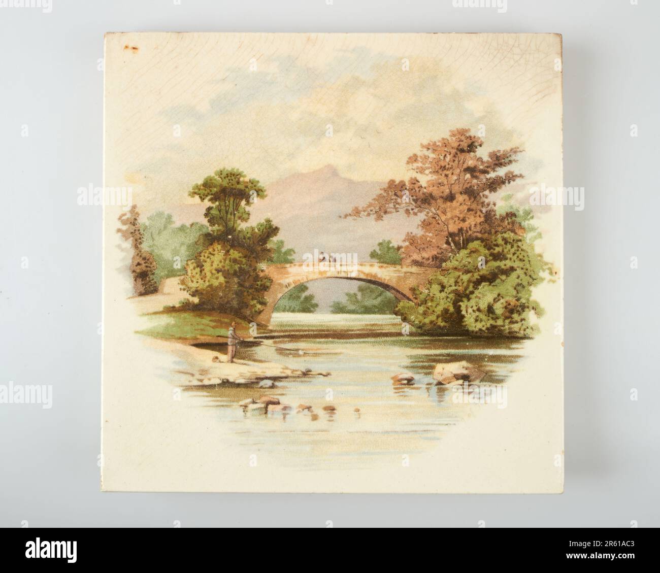 Antique 1890s Lea and Boulton Scottish pottery tile Stock Photo - Alamy