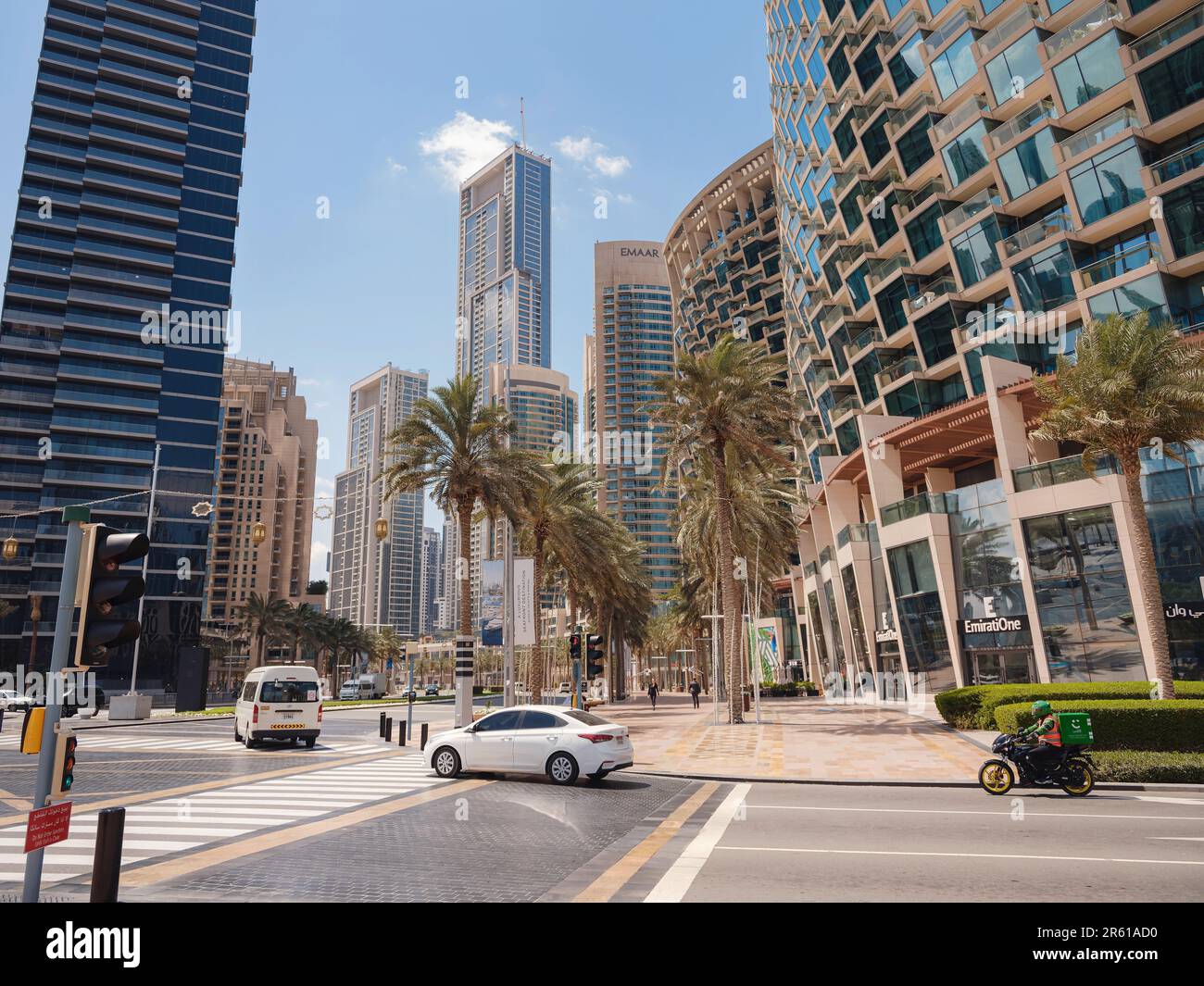 23 March 2023, Dubai, UAE: Downtown Dubai is a crowded area that is ...