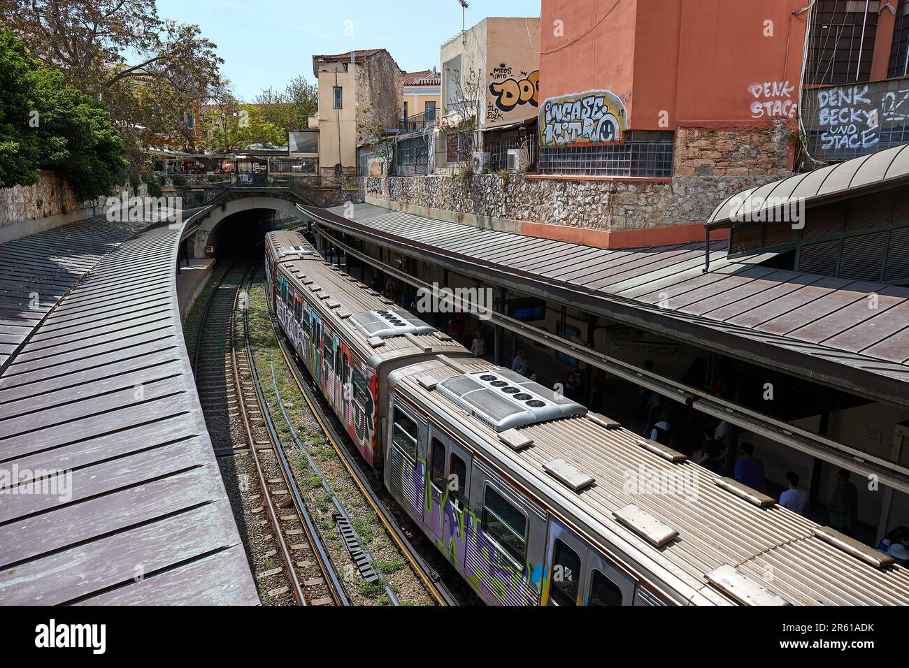 Athens subway system hi-res stock photography and images - Alamy