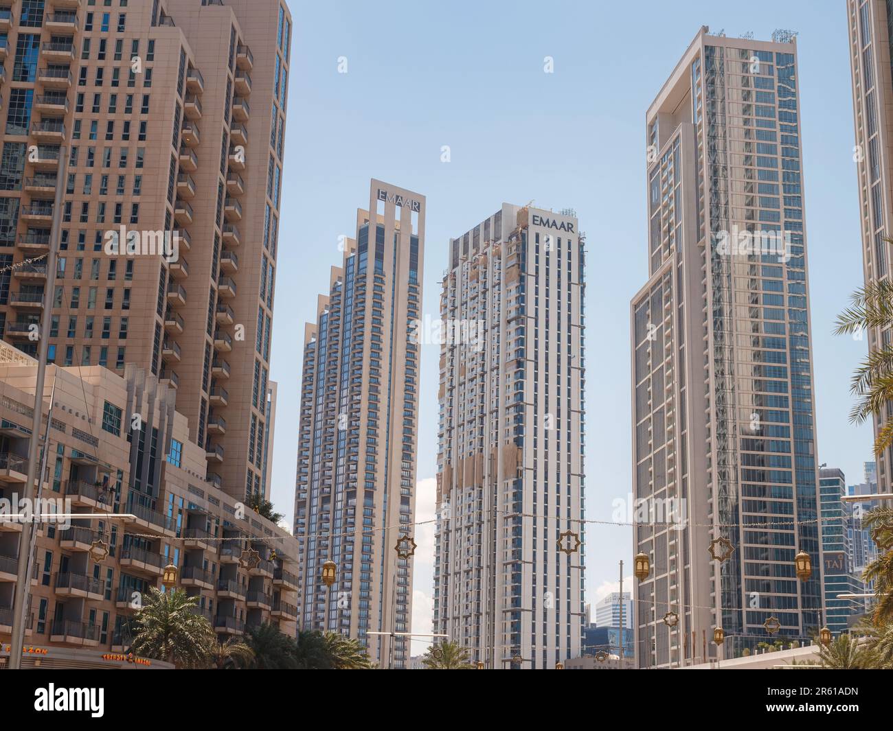 23 March 2023, Dubai, UAE: Downtown Dubai is a crowded area that is ...