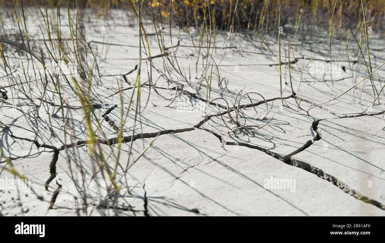 Cracks On Dry Ground. Drought Problem. Climate change Stock Photo - Alamy
