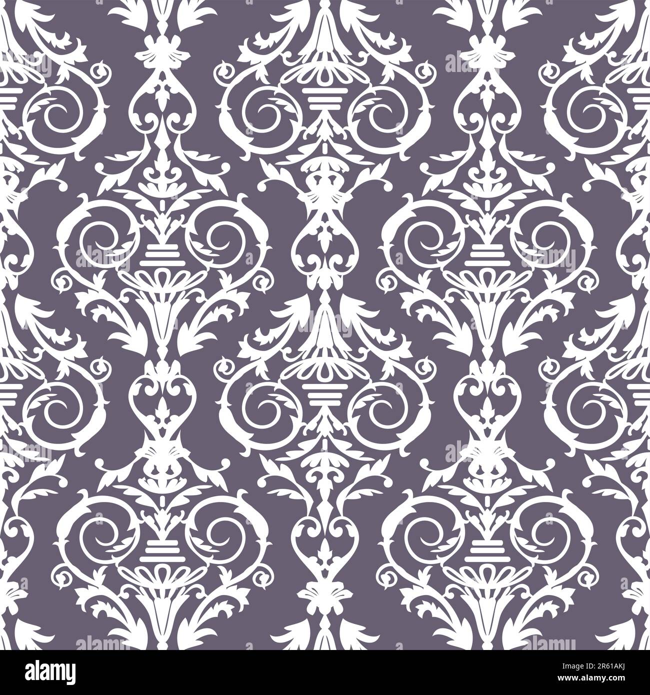Seamless pattern, stylish background or wallpaper, full scalable vector ...