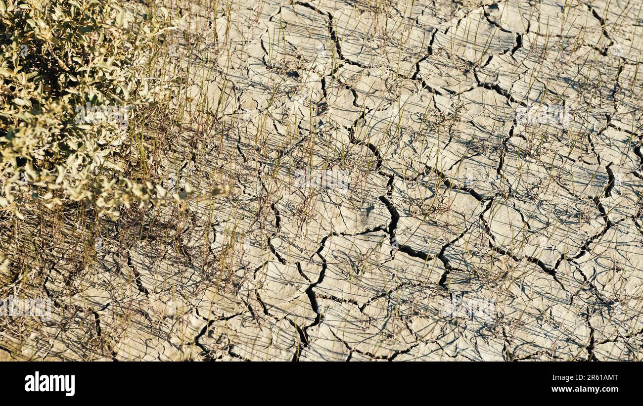Drought Problem. Cracked Dry Ground Stock Photo - Alamy
