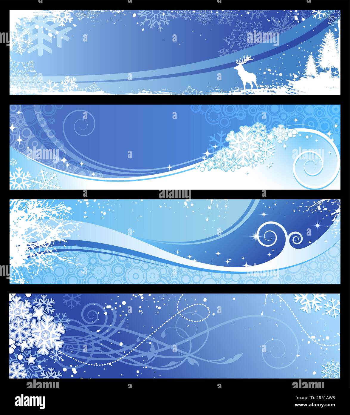 Deer stag winter cold Stock Vector Images - Alamy