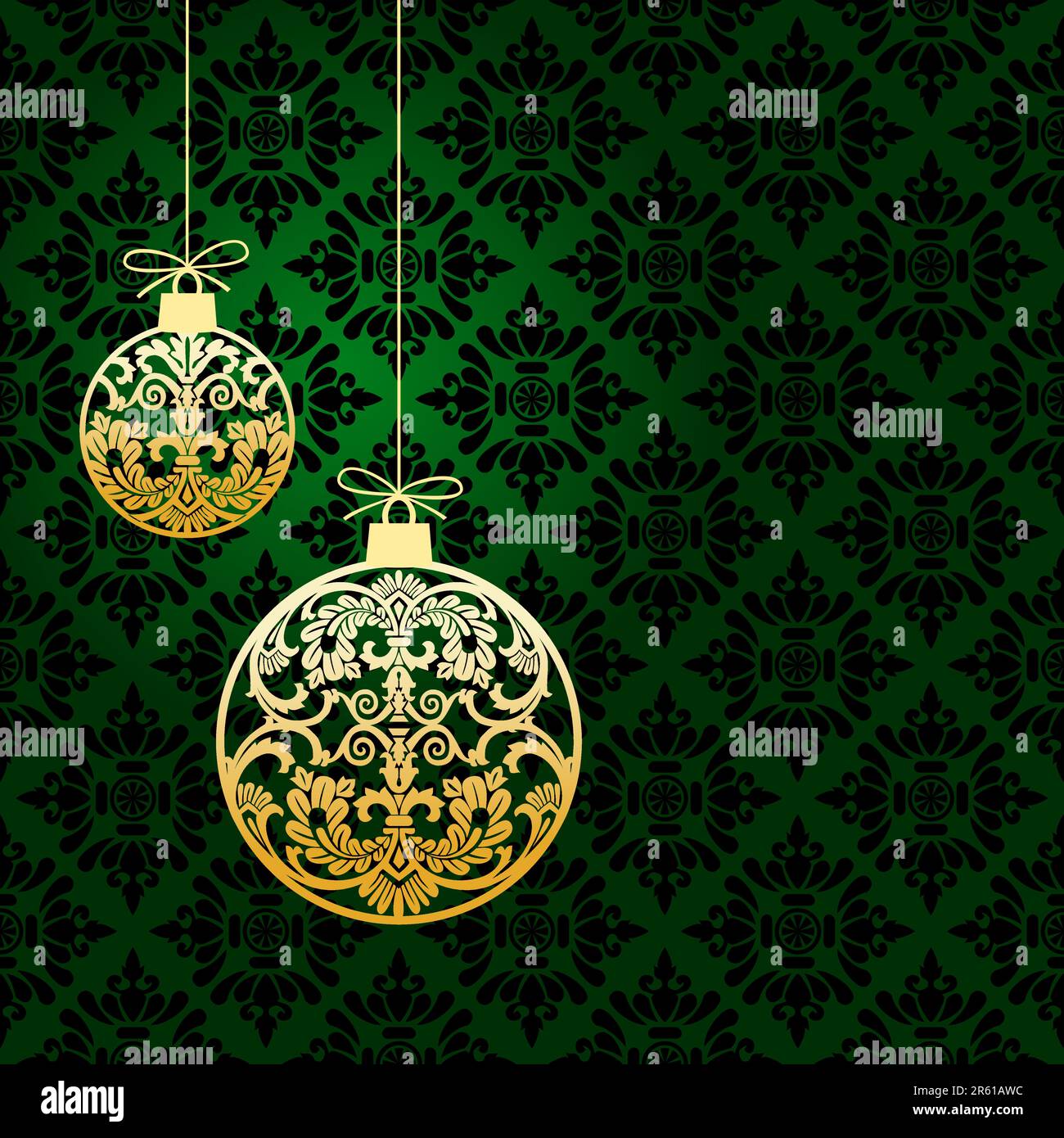 Christmas balls with gold ornaments on a antique background, download ...
