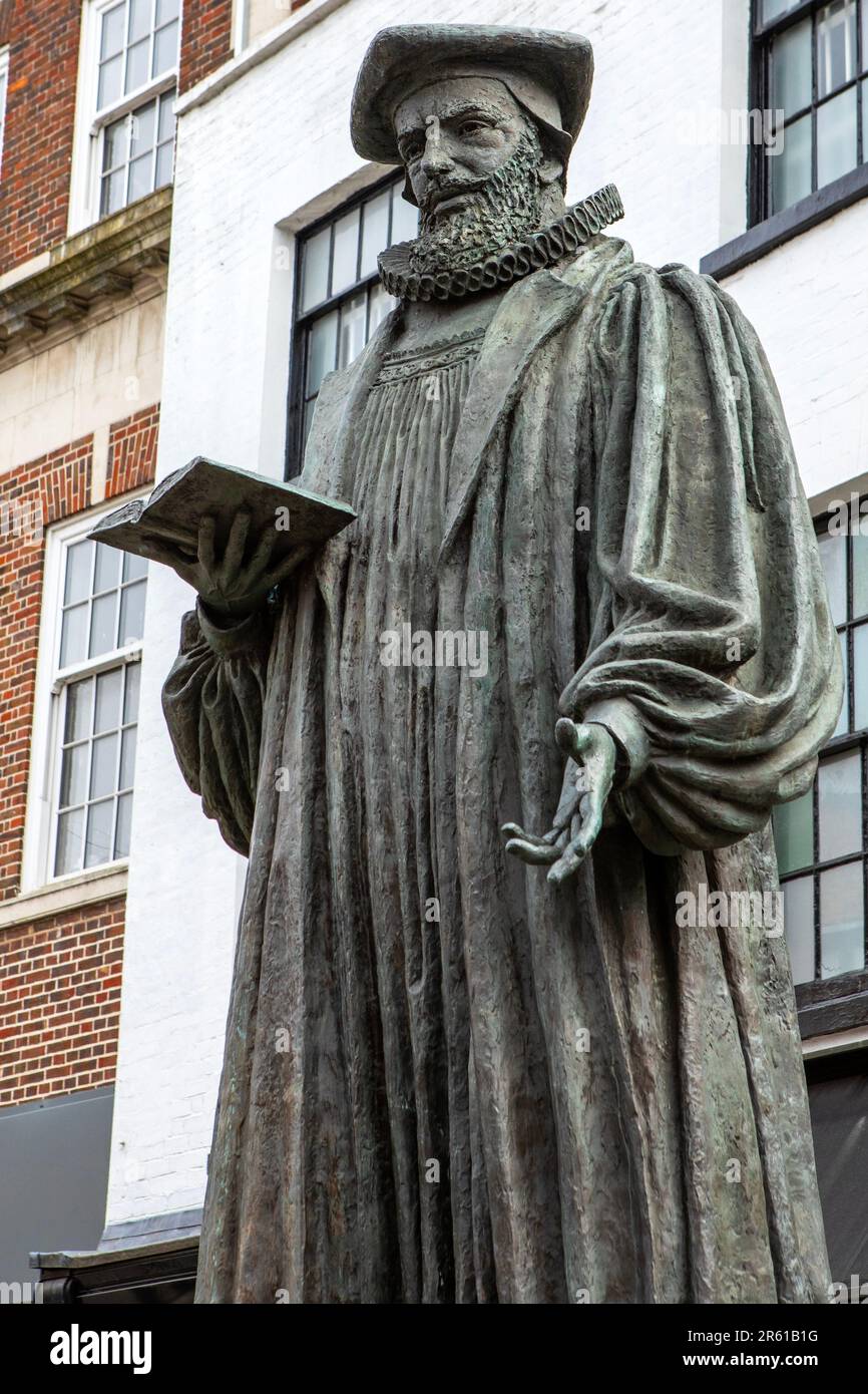 Surrey, UK - April 5th 2023: Statue of former Archbishop of Canterbury ...