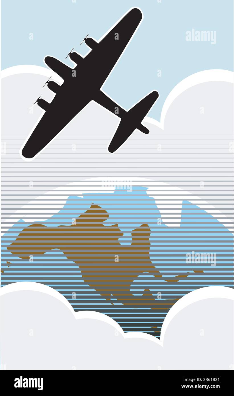 Vintage american bomber Stock Vector Images - Alamy