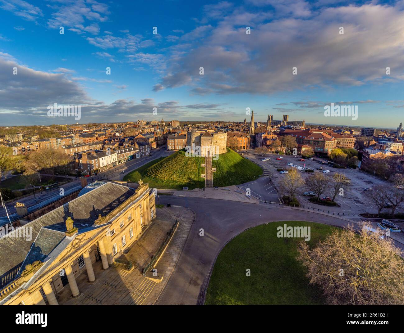 Aerial view york minster hi-res stock photography and images - Alamy