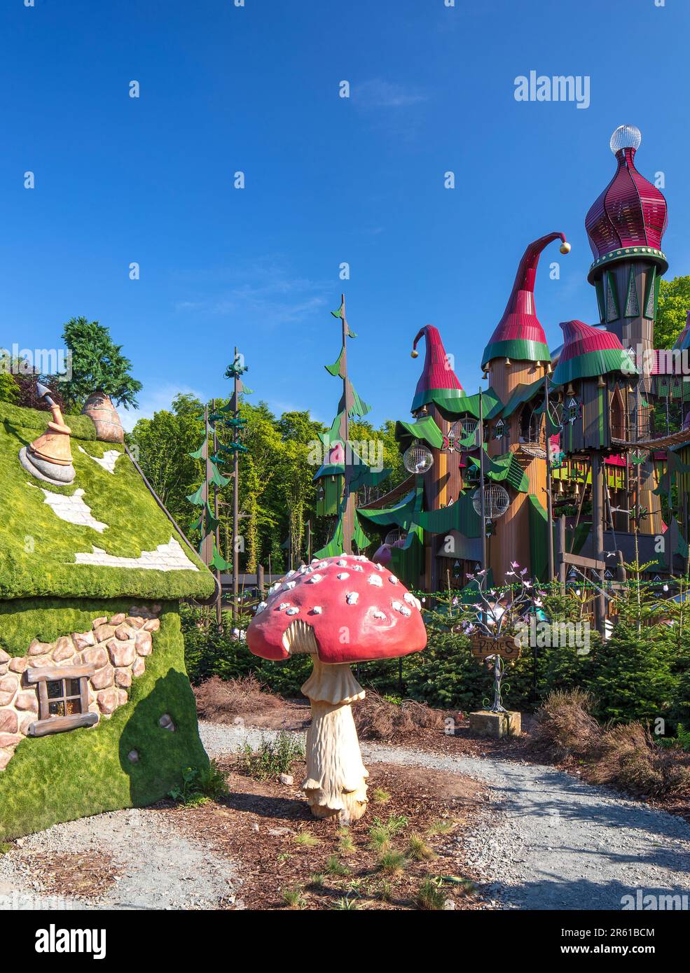 Daytime views of Lillidorei play village at the Alnwick Garden in ...