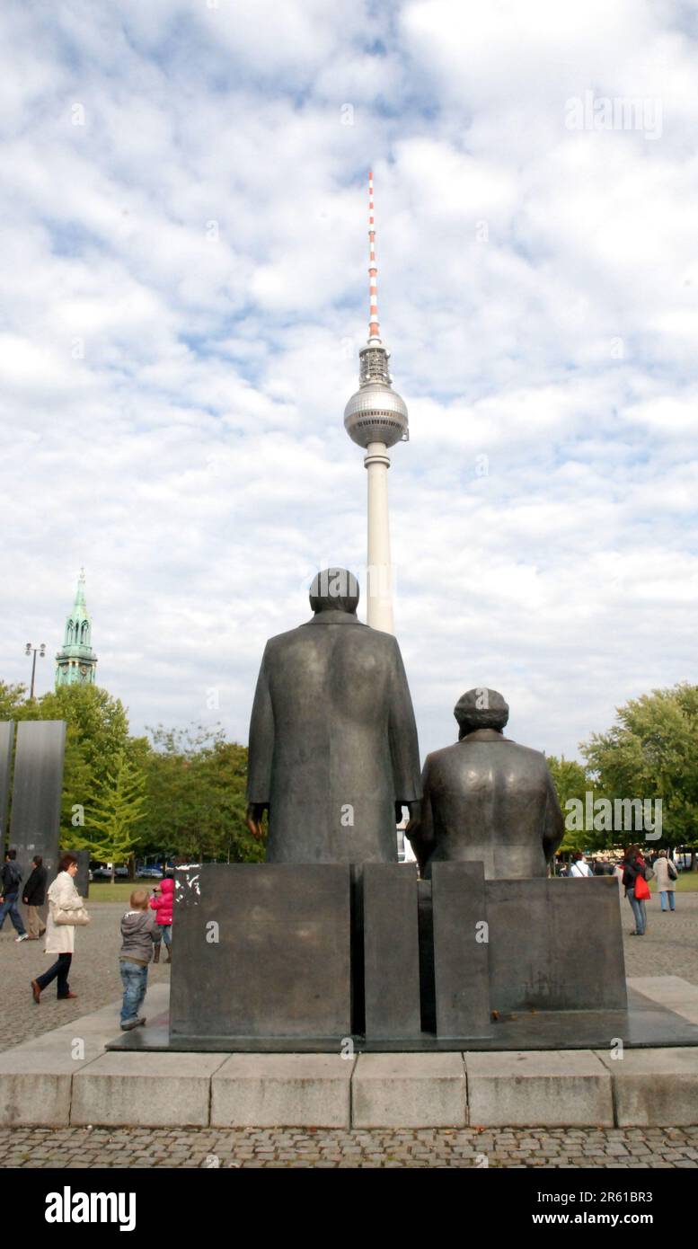 TV Tower, Marx Engels Forum, Berlin, Germany Stock Photo - Alamy