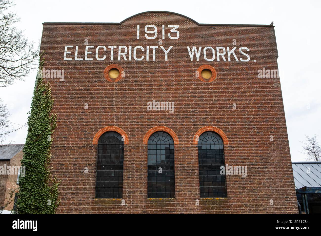 The exterior of the old 1913 Electricity Works building in the historic ...