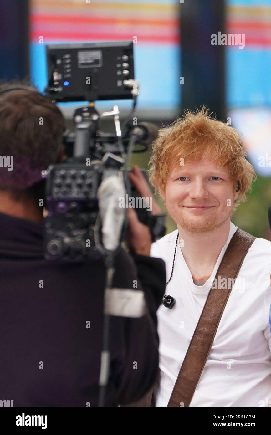 New York, NY, USA. 6th June, 2023. Ed Sheeran on stage for NBC Today ...